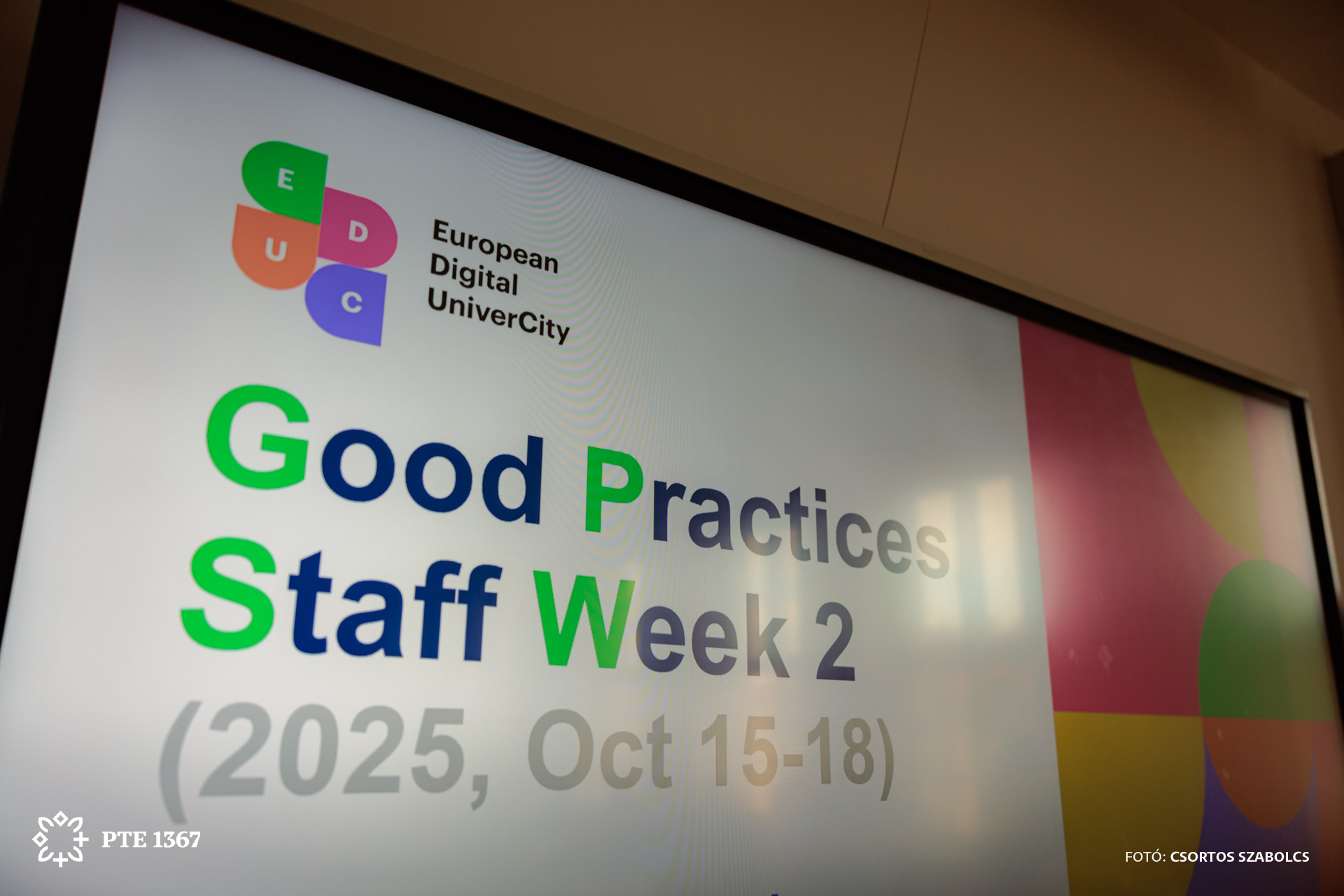 The University of Pécs hosts its 2nd Good Practices Staff Week